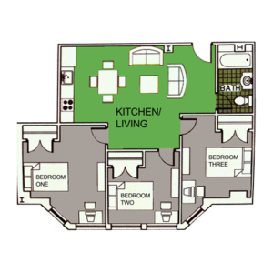 2 & 3 Bedroom Student Apartments in Johnson City, NY